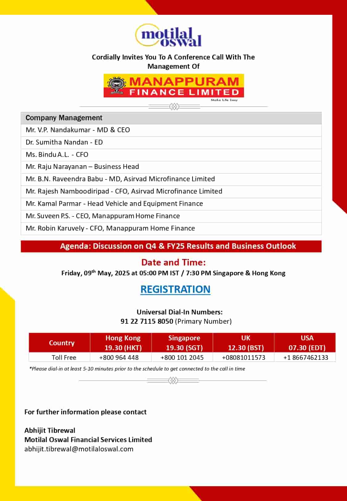 Overview of the Company | Manappuram Finance Limited